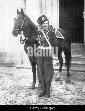 Cossack soldiers, First World War, 1914, (c1920). 'On the Heels of the ...