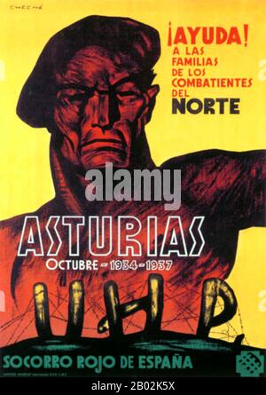 Anti-fascist propaganda poster from the Spanish Civil War (1936–1939 ...