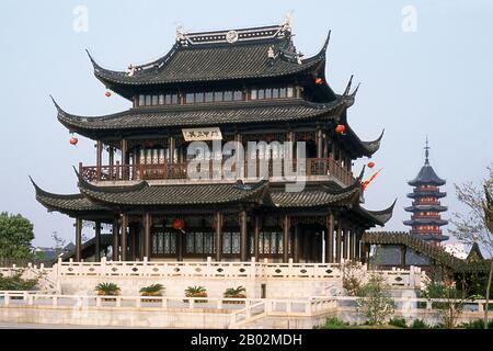 model of ancient Chinese Temples Stock Photo - Alamy