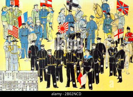 Boxer Rebellion. The siege of legations in Peking (1900 Stock Photo - Alamy