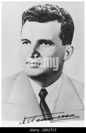 NICOLAE CEAUSESCU Romanian communist politician Stock Photo - Alamy