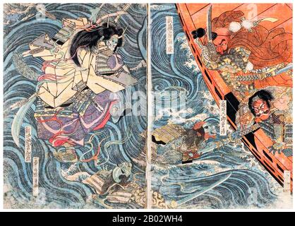 The ghost of Taira Tomomori Stock Photo - Alamy