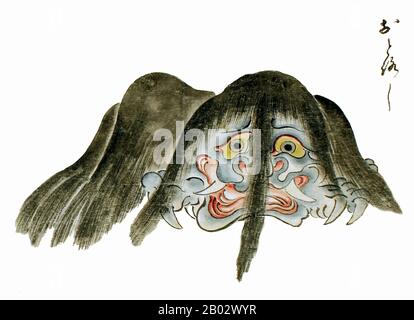 Japan: 'Hyakki Yako (Night Parade of One Hundred Demons)'. Detail of ...