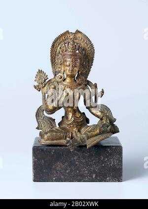 Matrika mother goddess Nepalese Nepal 14th century Stock Photo - Alamy