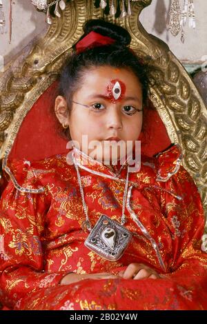 Kumari - Literally 'virgin', a young girl who is regarded as the ...