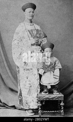 Zhan Shichai, 1841 – 1893. A Chinese giant who toured the world as ...