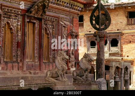 Licchavi statue of CHANGU NARAYAN at the CHANGU NARAYAN TEMPLE ...