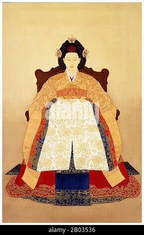 The portrait of Gojong, king of Joseon Dynasty painted by Hubert Vos in ...