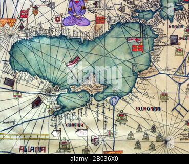1375 Atlas Catalan, Black Sea 01 Stock Photo - Alamy