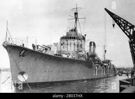 Japanese Destroyer Amagiri Stock Photo - Alamy