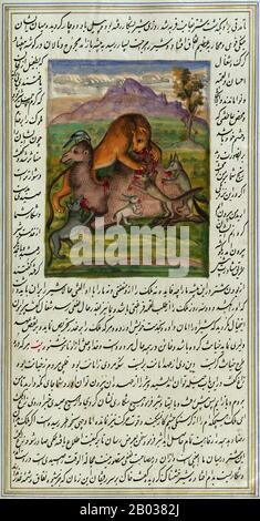 Manuscript with story about a dog and a wolf Stock Photo - Alamy