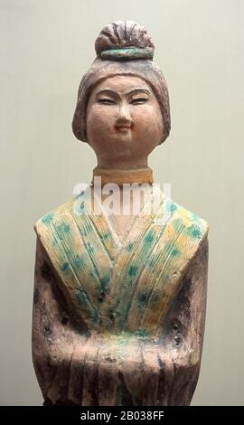 Chinese Tang Dynasty Pottery Tomb Figure of a Lady Stock Photo - Alamy