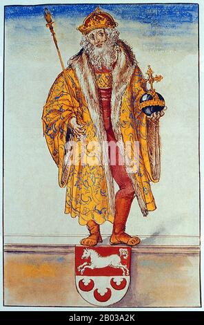 Otto I the Great, King of East Francia at the Battle of Lechfeld, 10 ...