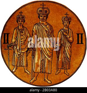 Louis II (825-875), also known as Louis of Italy and Louis the Younger ...