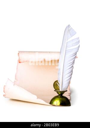 feather old roll Stock Photo - Alamy