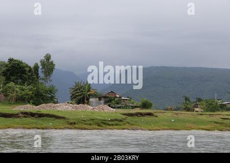Beautiful landscape of Sylhet Bangladesh. hills and river. Natural ...