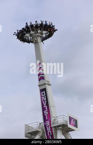 The Axis, a fairground ride introduced to Adventure Island funfair park ...