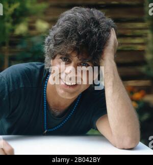 Lebanese-French schlager singer Ricky Shane gestures in his kiosk in ...