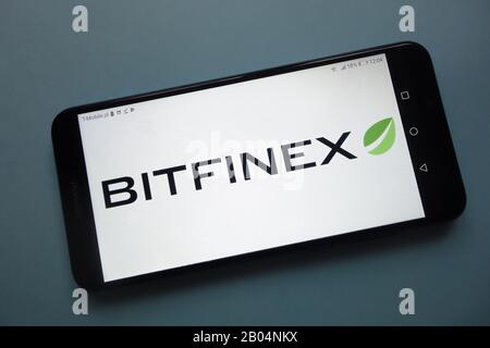 Bitfinex cryptocurrency exchange logo displayed on smartphone Stock ...
