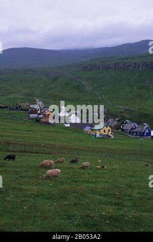 Mykines village, Mykines Island, Faroe Islands Stock Photo - Alamy