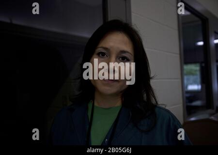 April 20, 2017: Crystal Munoz poses for portraits at FMC Carswell ...