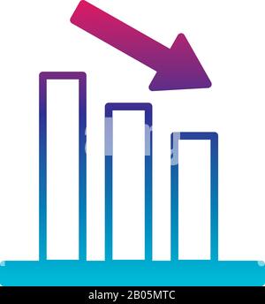 Isolated workflow bars gradient line style icon vector design Stock Vector Image & Art - Alamy