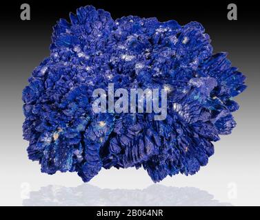 Azurite is soft, deep blue copper mineral produced by weathering of ...