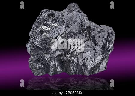 Galena, the natural mineral form of lead sulphide. It is the most ...