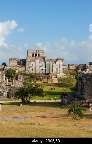 Ancient ruins of Maya in El Rey Archaeological Zone near Cancun ...