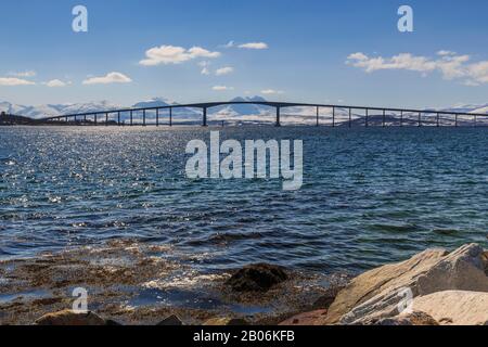 Sandnessund Bridge in Tromso - Norway Stock Photo - Alamy