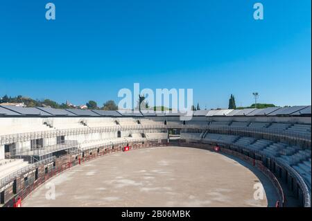 Arena of the historic amphitheatre, Frejus, Var, Provence-Alpes-Cote d ...