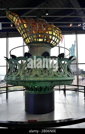 Original Torch, Statue of Liberty, New York Stock Photo - Alamy