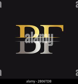 BF Letter Logo Design. Creative Modern BF Letters Icon Illustration ...
