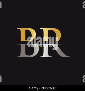 Initial BR Letter Logo With Creative Modern Business Typography Vector ...