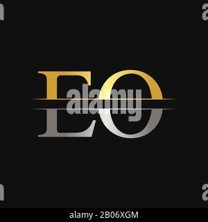 Initial EO Letter Linked Logo. Creative Letter EO Modern Business Logo Vector Template. Initial ...