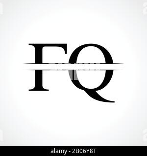 FQ letter Type Logo Design vector Template. Abstract Letter FQ logo ...