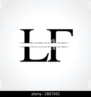 Initial LF letter Logo Design vector Template. Abstract Letter LF logo Design Stock Vector Image ...