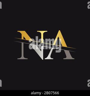 Initial Monogram Letter NA Logo Design Vector Template. NA Letter Logo ...