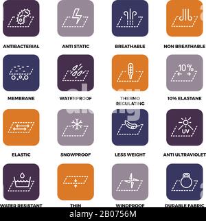 Durable Fabric icon vector. Durable Fabric icon for presentation Stock ...