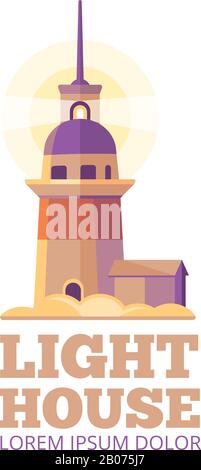 Lighthouse logo icon vector template Stock Vector Image & Art - Alamy