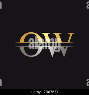 OW initial logo vector, O letter logo inspirations Stock Vector Image ...