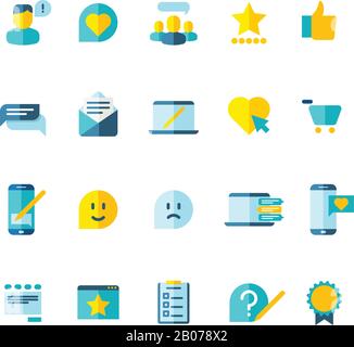 rating customer testimonial color icon vector illustration Stock Vector ...
