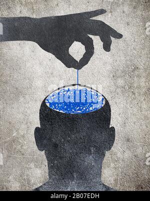 Mental confusion and mind disorientation concept as a psychological and ...