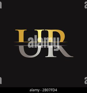 UR Letter Logo Design. Creative Modern UR Letters Icon Illustration ...