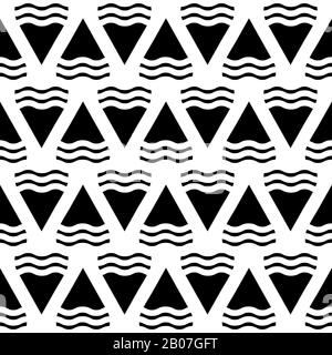 Abstract pattern in light grey and white colors with shadows. Seamless ...