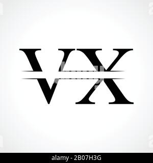 VX Letter Logo Design. Initial letters VX gaming's logo icon for ...