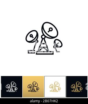 telecommunications tower in blue background vector illustration design ...