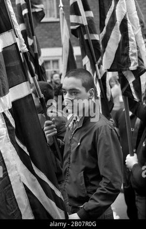 National Front (NF) march in London during the 1970s Stock Photo - Alamy