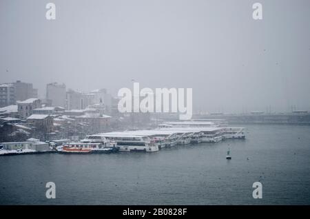Snowy Istanbul Sea Stock Photo - Alamy