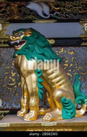Zuijin Guardian Statue at Toshogu Shrine, Nikko, Japan Stock Photo - Alamy